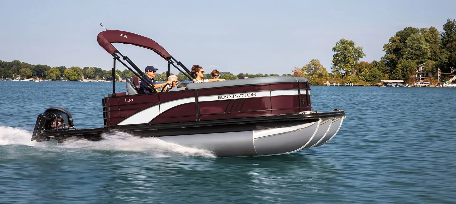 Used Bennington L Line Luxury Quad Bench Tritoon Boats For Sale In Lake Geneva, Wisconsin | Gage ...