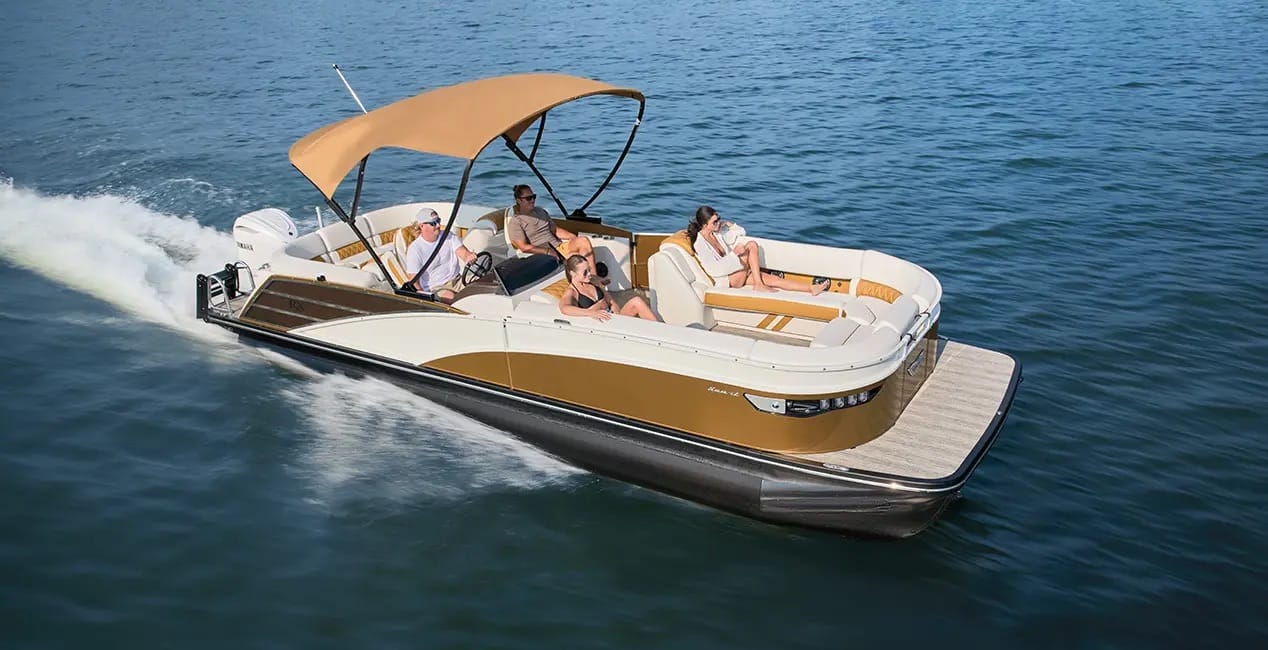 New Bennington RX Sport Luxury Quad Bench Tritoon Boats For Sale Near ...
